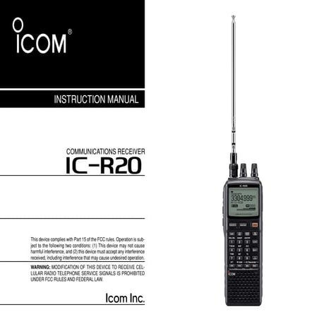 Ic R20 Manual (1) | PDF