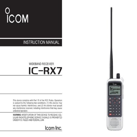 Ic rx7 instruction | PDF