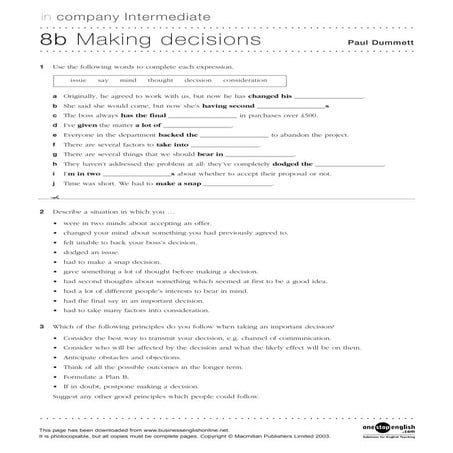 Ic011 wsi decisions | PDF