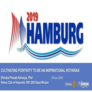 Cultivating Positivity to Be an Inspirational Rotarian Presentation | PPTX