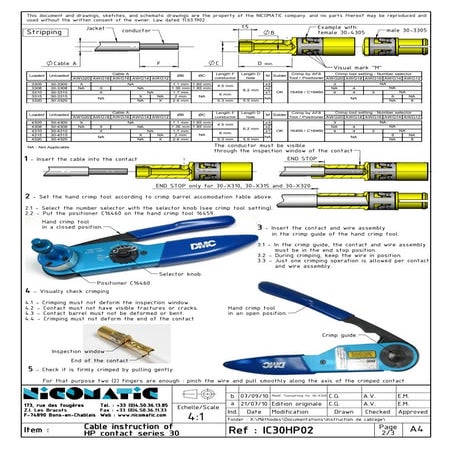 Wire Preparation for Power Contacts | PDF