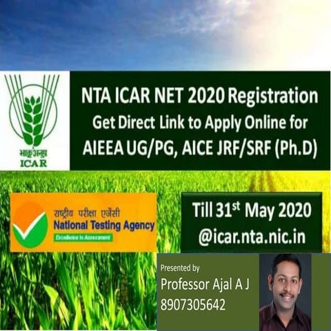 ICAR EXAM DETAILS | PPT