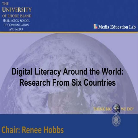Digital Literacy Around the World: Research From Six Countries | PPTX