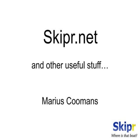 ICA Presentation - Skipr Overview | PPT