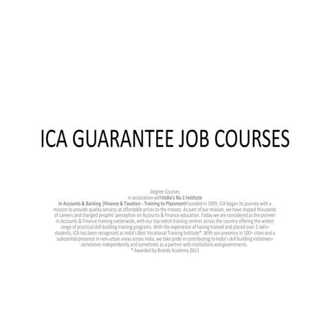 ica courses | PPT