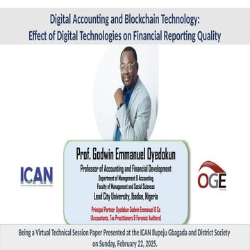 ICAN Digital Accounting and Blockchain Transforming Financial Reporting ...