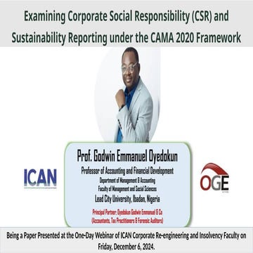 Examining Corporate Social Responsibility CSR and Sustainability ...