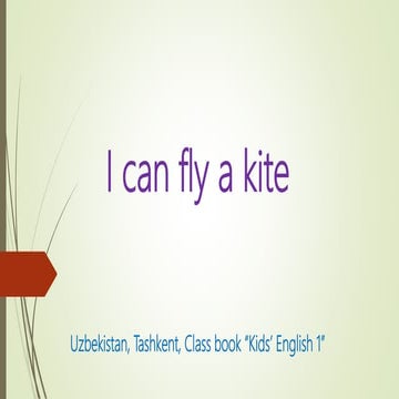 I can fly a kite | PPTX