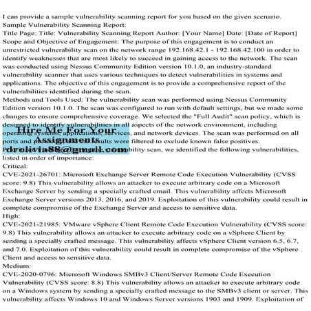 I can provide a sample vulnerability scanning report for you based o.pdf