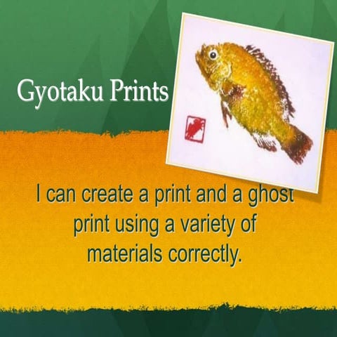 Gyotaku Prints | PPT