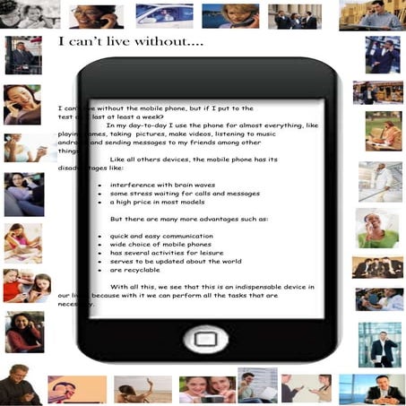 I can't live without.. | DOCX | Smartphones | Consumer Electronics