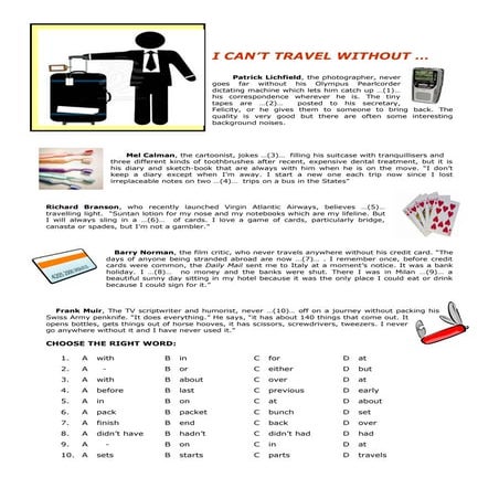 I can't travel without | DOC