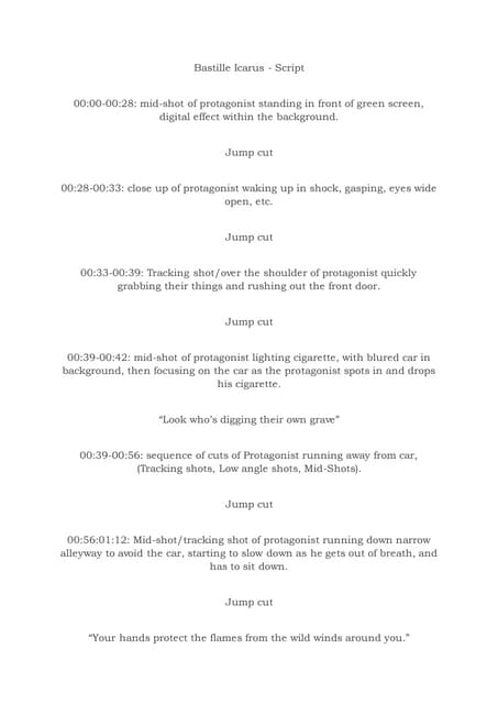 Icarus Script Docx