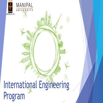 International Engineering Program with Manipal University | PPT
