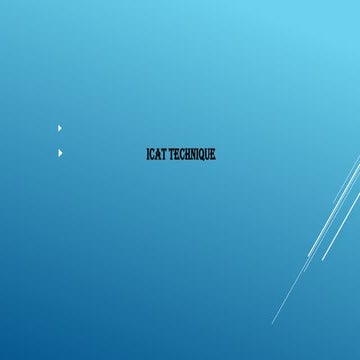 ICAT Isotope Coded Affinity tagging – ICAT is a | PPTX