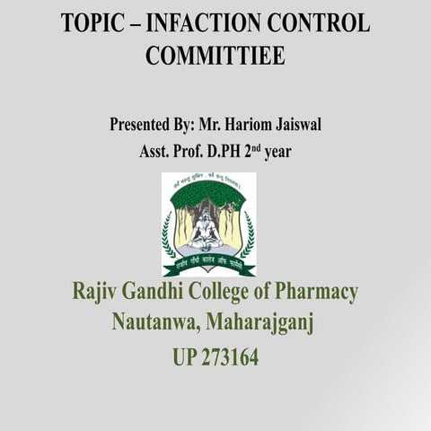 Infaction Control Committee .pptx