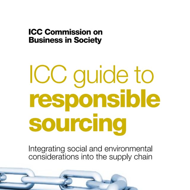 ICC Guide to Responsible Sourcing | PDF