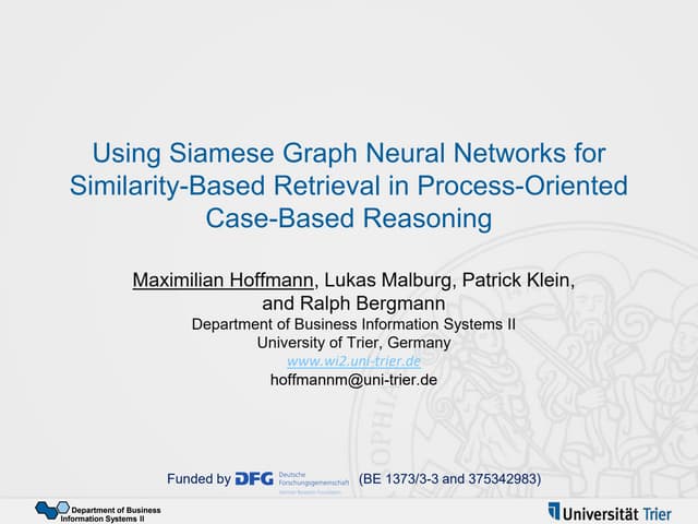 Using Siamese Graph Neural Networks For Similarity Based Retrieval In Process Oriented Case