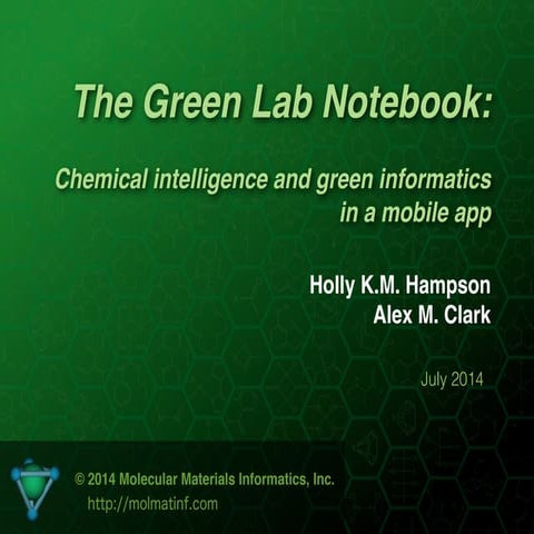 ICCE 2014: The Green Lab Notebook | PDF