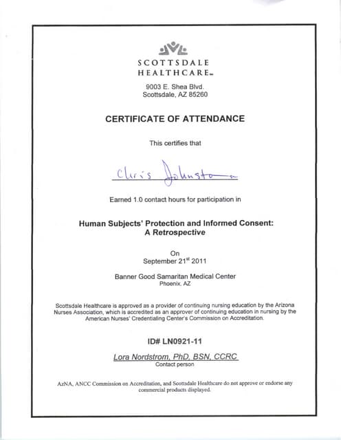 CCRA certificate | PDF