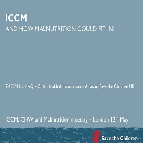 ICCM and Nutrition | PDF