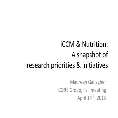 Integrated Community Case Management_Gallagher | PDF