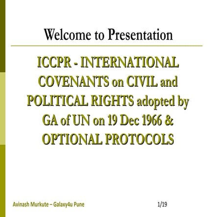 ICCPR | PPT