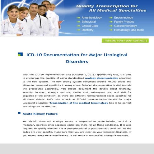 Top ICD-10 Codes You Need to Know for Urinary Tract Infections | PPTX