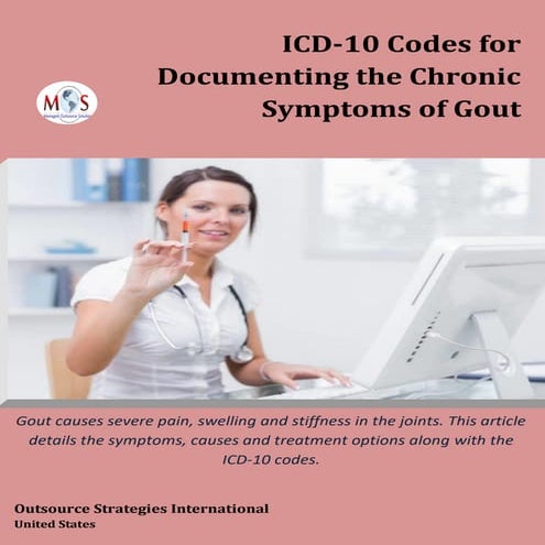 ICD-10 Codes for Documenting the Chronic Symptoms of Gout | PDF