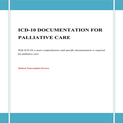 ICD-10 Documentation for Palliative Care | PDF
