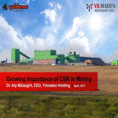 CSR in Mining. Presentation for International Chromium Development ...