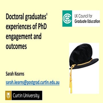 Doctoral graduates' experiences of PhD engagement and outcomes | PDF