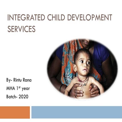 INTEGRATED CHILD DEVELOPMENT SERVICES | PDF | Children\'s Health ...