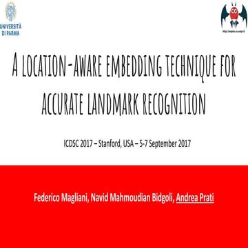 A location-aware embedding technique for accurate landmark recognition ...