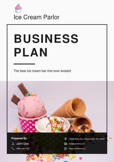 Ice cream businuss plan | DOC