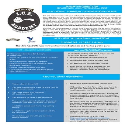 ICE Academy for entrepreneurial refugees | PDF