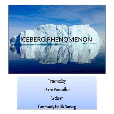 Iceberg concept of disease | PPTX
