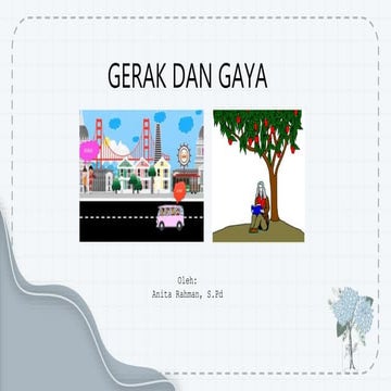 gerak dan gaya ipa kelas tujuh semester ganjil | PPTX