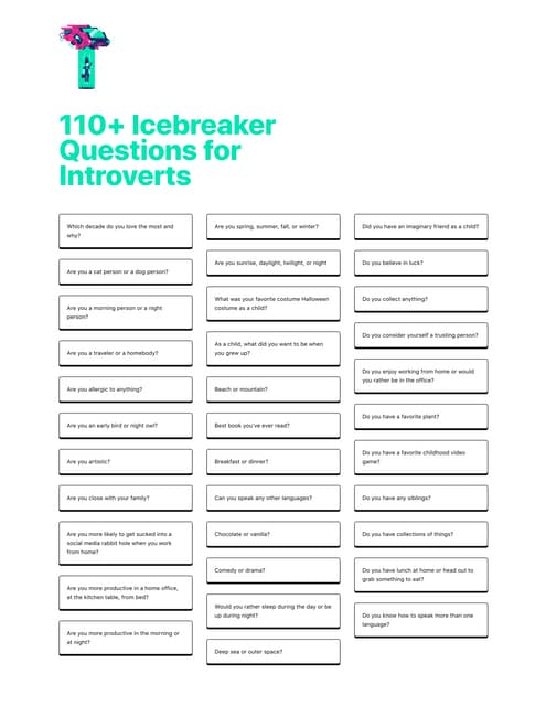 Inspirational Icebreaker Questions Deals | emergencydentistry.com