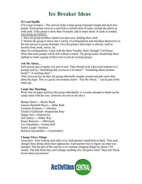 Team Building Games Outbound Training | PDF | Drawing and Sketching ...