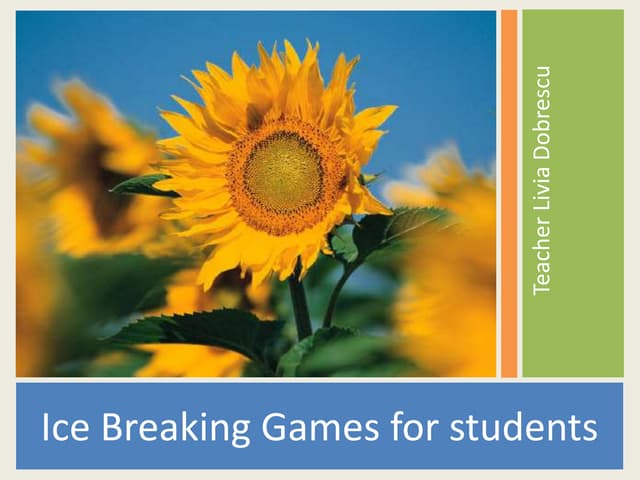 Ice breaker brain teasers | PPT