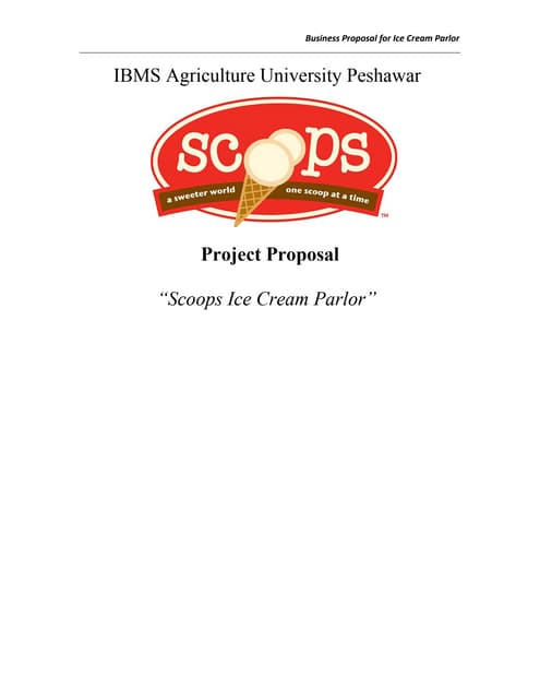 Designing a Ice cream Parlour | PPT