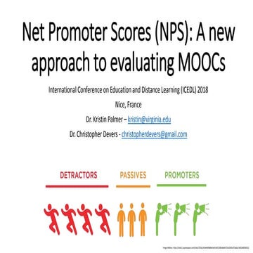 ICEDL Net Promoter Scores (NPS) for MOOCs July 2018 | PPTX