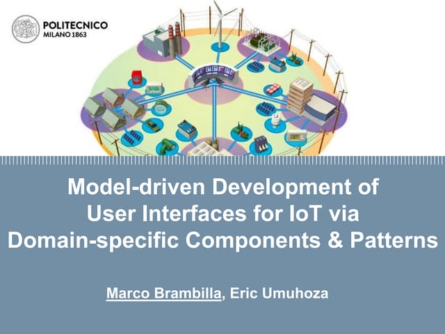 Model Driven Development Of User Interfaces For Iot Via Domain Specific Components And Patterns