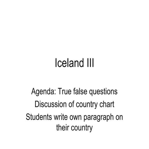 Iceland Iii | PPT