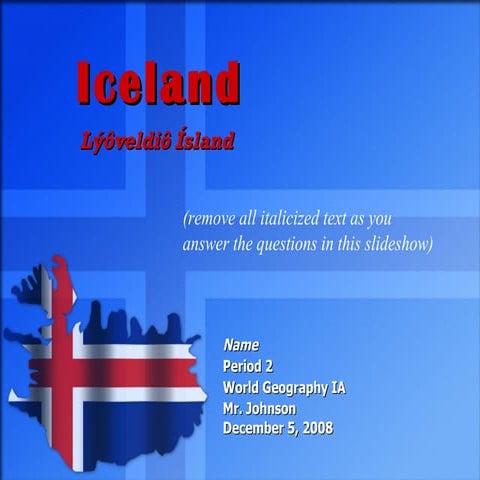 Iceland Template T 2 | PPT