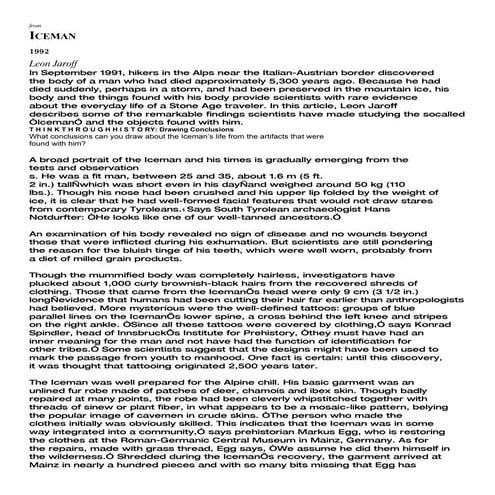 Iceman Reading | DOC