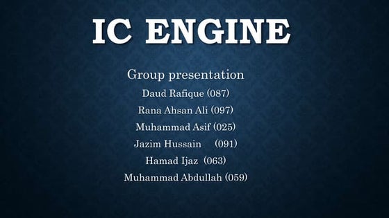 Internal Combustion Engines (Basics) 01 | PDF