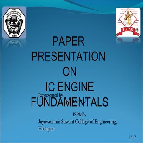 IC Engine Fundamentals | PPT