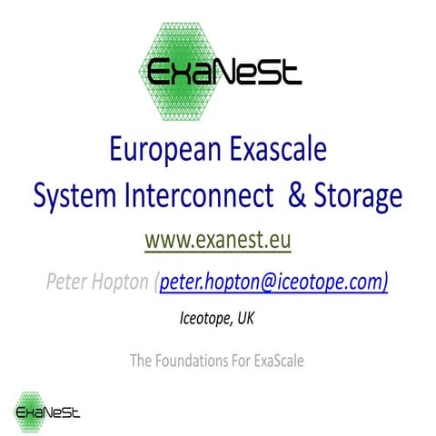 European Exascale System Interconnect & Storage | PPT